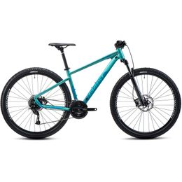 Mountainbike GHOST "Kato Universal AL" Fahrräder Gr. 40 cm, 29 Zoll (73,66 cm), grün (azur, petrol) für Damen und Herren, Kettenschaltung