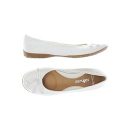 Clarks Damen Ballerinas, weiß, Gr. 3.5