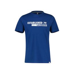 Lerros T-Shirt »Logo T-Shirt, unifarben« SPACE BLUE 3XL 3XL Logoprint auf der Brust