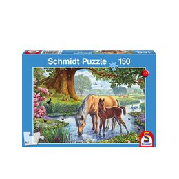 Schmidt Spiele 150tlg. Puzzle "Pferde am Bach" - ab 7 Jahren