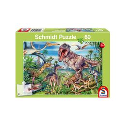 Schmidt Spiele 60lg. Puzzle "Bei den Dinosauriern" - ab 5 Jahren