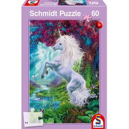 Schmidt Spiele 60lg. Puzzle "Einhorn im verzauberten Garten" - ab 5 Jahren