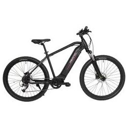 E-Bike MAXTRON "MT 15X" E-Bikes Gr. 50cm, 27,5 Zoll (69,85cm), schwarz Pedelec, Elektrofahrrad für Damen u. Herren, MTB