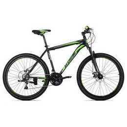 KS-Cycling Mountainbike KS CYCLING "Catappa" Fahrräder Gr. 50cm, 26 Zoll (66,04cm), schwarz (schwarz + schwarz) für Damen und Herren, Kettenschaltung