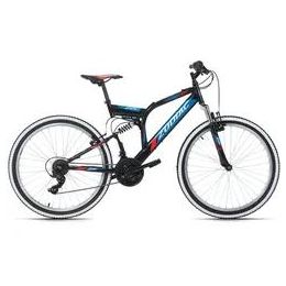 KS-Cycling Mountainbike KS CYCLING "Zodiac" Fahrräder Gr. 48cm, 26 Zoll (66,04cm), schwarz (schwarz + schwarz) für Damen und Herren, Kettenschaltung