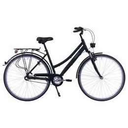 Cityrad Hawk BIKES "Citytrek Lady Premium" Fahrräder Gr. 48cm, 28 Zoll (71,12cm), schwarz für Damen und Herren