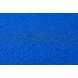 ANDIAMO Teppichboden "Velours Sina" Teppiche Uni Farben, Breite 400 cm, strapazierfähig, pflegeleicht, Wohnzimmer Gr. B/L: 400 cm x 450 cm, 9 mm, 1 St., blau Teppichboden