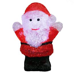 Monzana LED Acryl Figur Weihnachten Außen Innen Schneemann Santa Eisbär Pinguin Teddy Hirsch Wichtel Stern Weihnachtsmann Weihnachtsdekoration