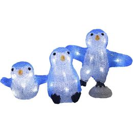 Monzana LED Acryl Figur Weihnachten Außen Innen Schneemann Santa Eisbär Pinguin Teddy Hirsch Wichtel Stern Weihnachtsmann Weihnachtsdekoration