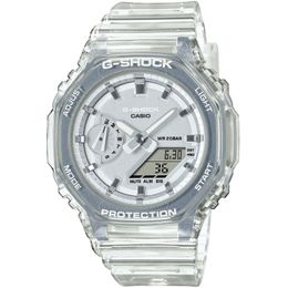 Chronograph Casio G-SHOCK "GMA-S2100SK-7AER" Armbanduhren farblos (transparent) Damen Quarzuhr, Armbanduhr, Damen, Herren, digital, bis 20 bar wasserdicht