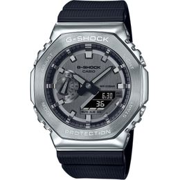 Chronograph Casio G-SHOCK "GM-2100-1AER" Armbanduhren schwarz Herren Quarzuhr, Armbanduhr, Herrenuhr, Weltzeit, bis 20 bar wasserdicht