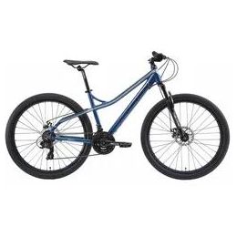 Mountainbike Bikestar Fahrräder Gr. 43cm, 27,5 Zoll (69,85cm), blau für Damen und Herren, Kettenschaltung