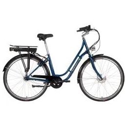 E-Bike SAXONETTE "Fashion Plus 2.0" E-Bikes Gr. 45cm, 28 Zoll (71,12cm), blau (nachtblau glänzend) Pedelec, Elektrofahrrad für Damen u. Herren