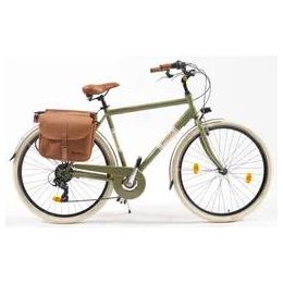 Cityrad VENICE - I LOVE ITALY "Citybike 615 Alu Man" Fahrräder Gr. 50cm, 28 Zoll (71,12cm), grün (schlamm, schlamm) für Herren, Kettenschaltung