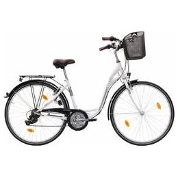 Cityrad FASHION LINE Fahrräder Gr. 43cm, 26 Zoll (66,04cm), weiß für Damen, Kettenschaltung