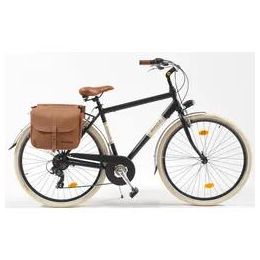 Cityrad VENICE - I LOVE ITALY "Citybike 605 Alu Man" Fahrräder Gr. 50cm, 28 Zoll (71,12cm), schwarz (schwarz, schwarz) für Herren, Kettenschaltung