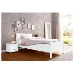 Bett Priess "Husum Schlafzimmer Jugendzimmer Rahmenbett", weiß, B:130cm H:85cm L:208cm, Betten, Bettgestell Jugendbett, mit Komforthöhe verschiedene Ausführungen hochwertige Premium Qualität