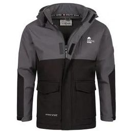 Softshelljacke Arctic Seven "ASRenaldoo" Gr. S, grau (dunkelgrau, schwarz) Herren Jacken sportliche Funktionsjacke