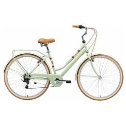 Cityrad Bikestar Fahrräder Gr. 46cm, 28 Zoll (71,12cm), grün für Damen, Kettenschaltung