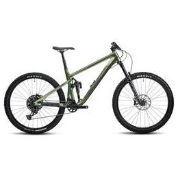 Mountainbike GHOST "Riot AM AL Universal" Fahrräder Gr. 42cm, 27,5 Zoll (69,85cm), grün (grau-olivgrün) für Damen und Herren, Kettenschaltung