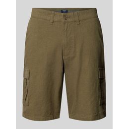 McNeal Regular Fit Leinenshorts mit Cargotaschen