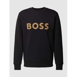 BOSS Green Sweatshirt mit Label-Print Modell 'Salbo'