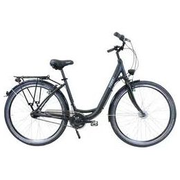 Cityrad Hawk BIKES "City Wave Easy Black" Fahrräder Gr. 44cm, 26 Zoll (66,04cm), schwarz für Damen und Herren