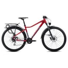 Trekkingrad GHOST "Lanao EQ 27.5 AL" Fahrräder Gr. 36cm, 27,5 Zoll (69,85cm), rot (lila, rot) für Damen und Herren, Kettenschaltung