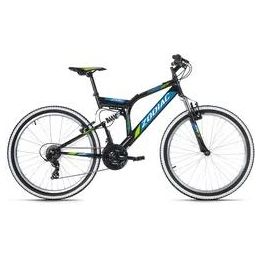 KS-Cycling Mountainbike KS CYCLING "Zodiac" Fahrräder Gr. 48cm, 26 Zoll (66,04cm), schwarz (schwarz + schwarz) für Damen und Herren, Kettenschaltung