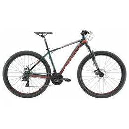 Mountainbike Bikestar Fahrräder Gr. 48cm, 29 Zoll (73,66cm), grün für Damen und Herren, Kettenschaltung