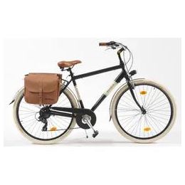 Cityrad VENICE - I LOVE ITALY "Citybike 615 Alu Man" Fahrräder Gr. 54cm, 28 Zoll (71,12cm), schwarz (schwarz, schwarz) für Herren, Kettenschaltung