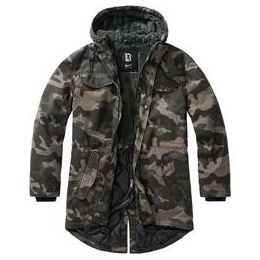 Wintermantel BRANDIT "Brandit Herren Marsh Lake Parka" Gr. XXL, grün (schwarzcamo) Herren Mäntel