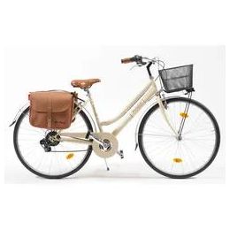 Cityrad VENICE - I LOVE ITALY "Citybike 605 Lady" Fahrräder Gr. 46cm, 28 Zoll (71,12cm), beige (beige, beige) für Damen, Kettenschaltung