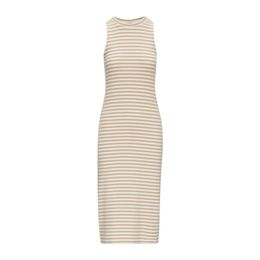 QS Kleid Damen Gr&ouml;&szlig;e 42 beige / wei&szlig; Winterkleid