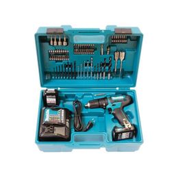 Makita Akku-Schlagbohrschrauber 12V 2Ah, 2 Akkus+Ladegerät, Koffer HP333DSAX1