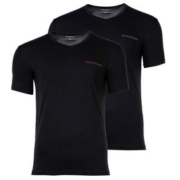 Emporio Armani T-Shirt Herren Gr&ouml;&szlig;e S rot / schwarz / wei&szlig;