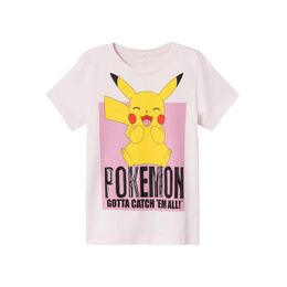 name it T-Shirt 'NKFJumma Pokemon' M&auml;dchen Gr&ouml;&szlig;e 134/140 gelb / rosa / hellpink / schwarz