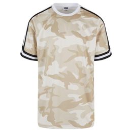 Urban Classics T- Shirt 'AOP' Herren Gr&ouml;&szlig;e 5XL beige / sand / schwarz / wei&szlig;