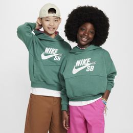 Nike SB Icon Fleece EasyOn Oversize-Hoodie für ältere Kinder - Grün