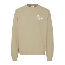 !Solid Sweatshirt 'Imran' Herren Gr&ouml;&szlig;e S sand / wei&szlig;