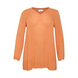 Kaffe CURVE Tunika Damen Gr&ouml;&szlig;e XXXL Gro&szlig;e Gr&ouml;&szlig;en mandarine / melone