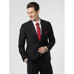 Finshley & Harding Finshley & Harding London Baukasten-Sakko Herren Slim Fit Wolle, schwarz