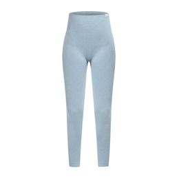Smilodox Amaze Ripp Compressive Leggings Damen Größe L graumeliert
