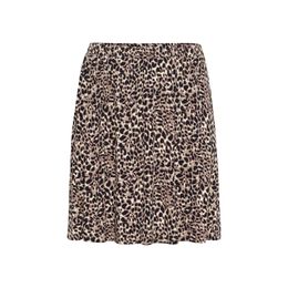 Kaffe CURVE Rock Damen Größe 36 beige / braun / schwarz / weiß