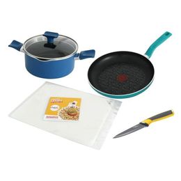 Chefclub Tefal Pasta La Vista Set Kochtopf Bratpfanne Schneidebrett Messer