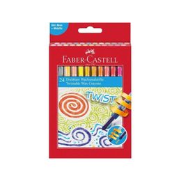 Faber-Castell Faber Castell Wax crayon twistable cardboard box of 24