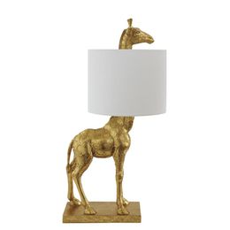 Bloomingville Tischlampe Silas, Ø 28 cm, 35 x 70 cm, gold