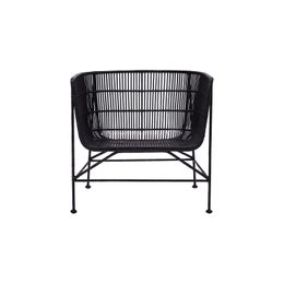 house doctor Lounge Stuhl Cuun, 70 x 70 x 66,5 cm, Sitzhöhe: 36 cm, schwarz