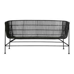 house doctor Lounge Sofa Cuun, Schwarz, L: 140 cm, B: 65,5 cm, Höhe 70 cm, Sitzhöhe: 36 cm