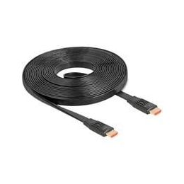 Delock High Speed HDMI-Flachbandkabel 48 Gps 8K 60Hz schwarz, 5 Meter